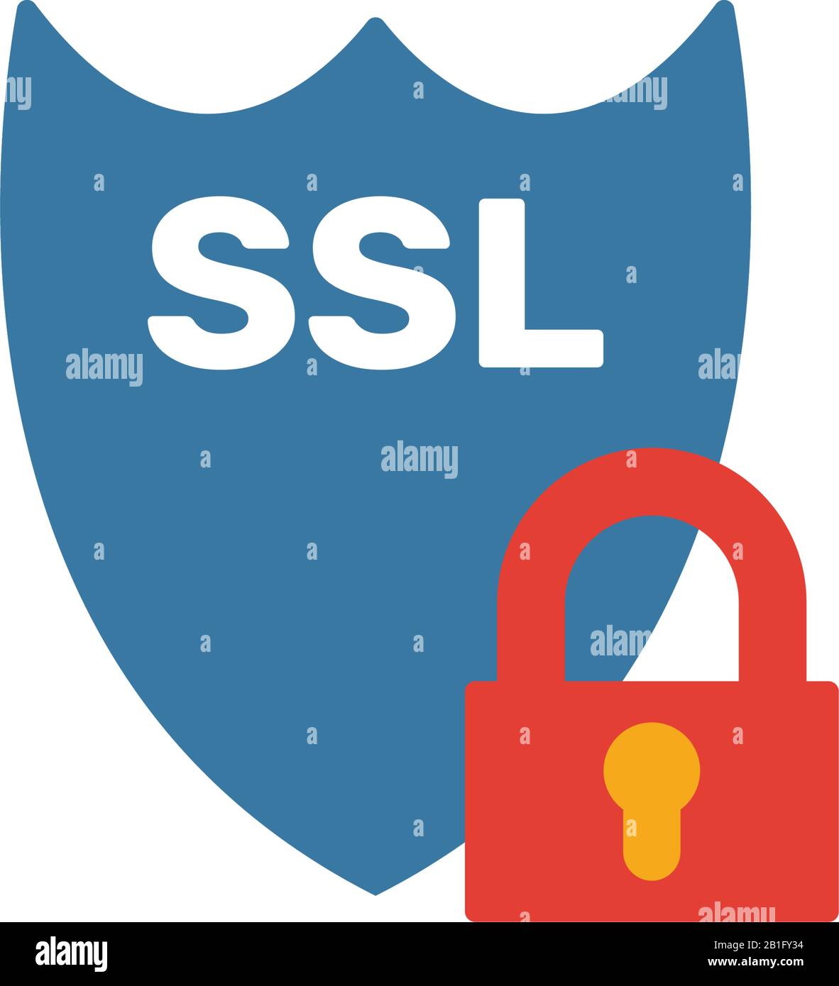 Ssl icon. Simple element from web hosting icons collection. Creative ...