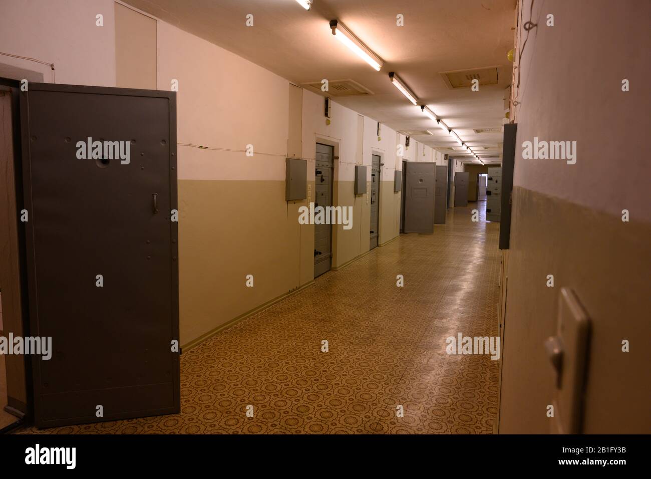 Cell doors STASI prison East Berlin, Germany Stock Photo - Alamy