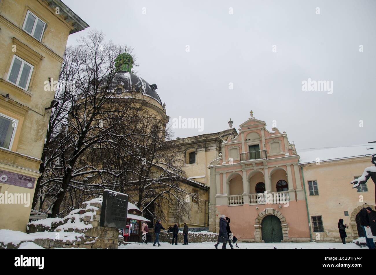Winter in Lviv Stock Photo - Alamy