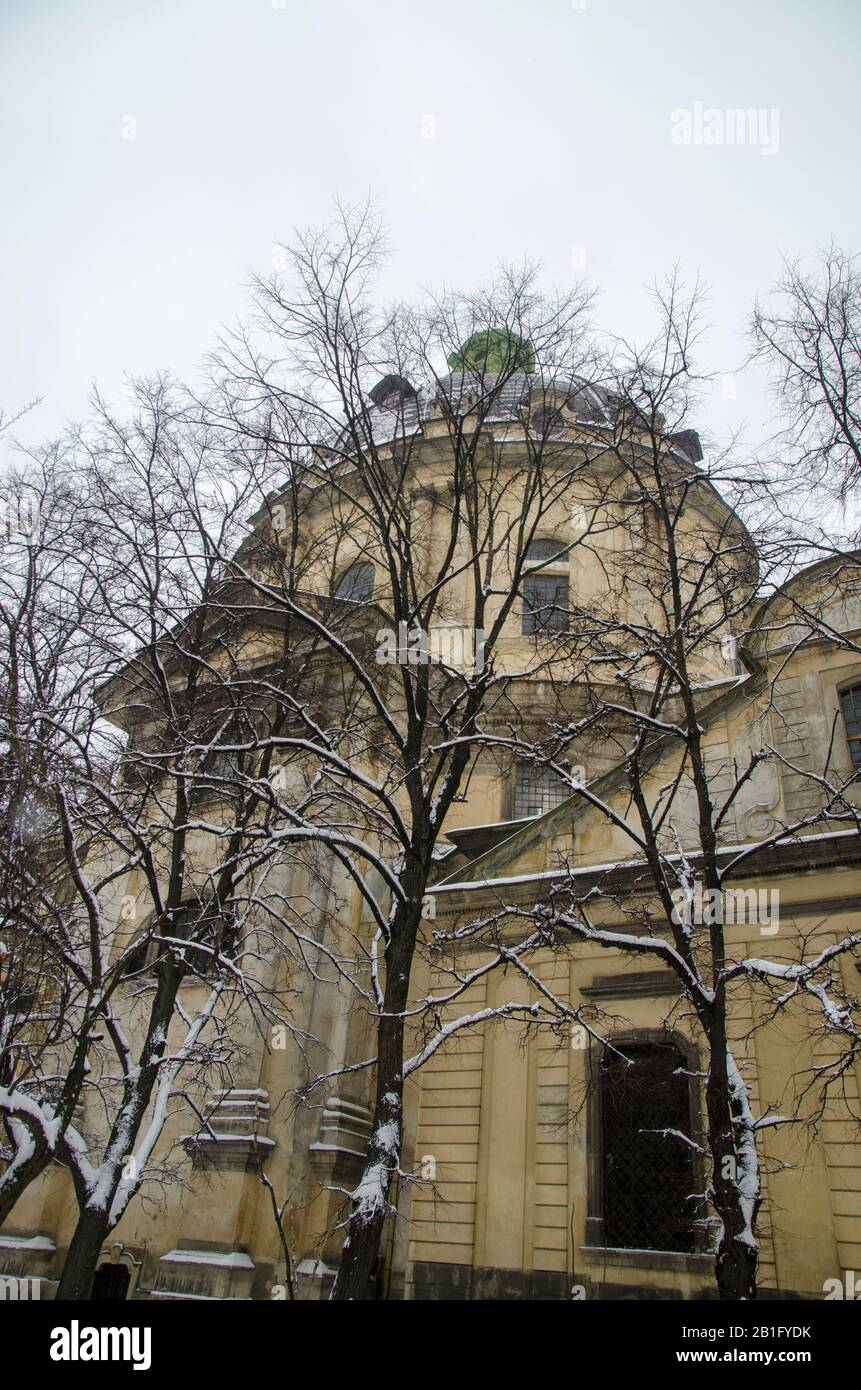 Historical Buildings in Lviv Stock Photo - Alamy