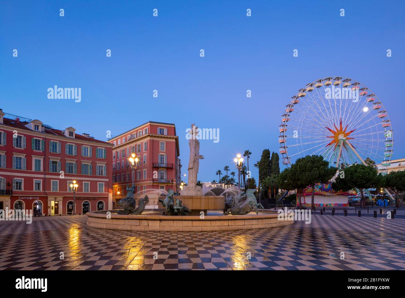 Statue of Apollo at Place Massena, Nice, South of France Stock Photo ...