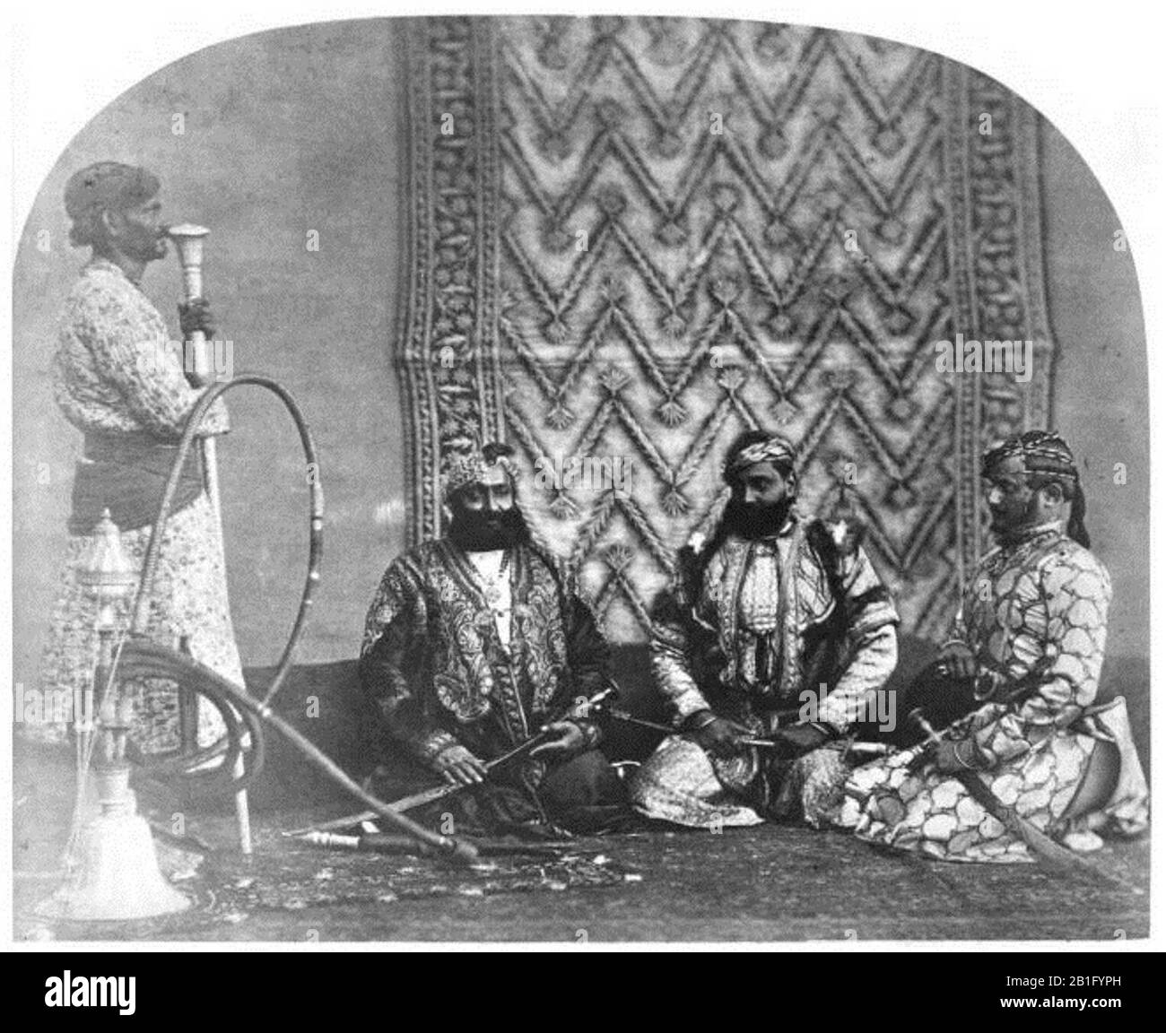 A picture of Gujjar sardars of Rajasthan during British era Stock Photo ...