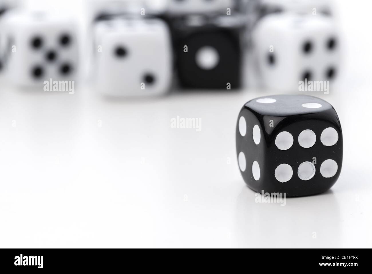 dice isolated on white background. creative photo Stock Photo - Alamy
