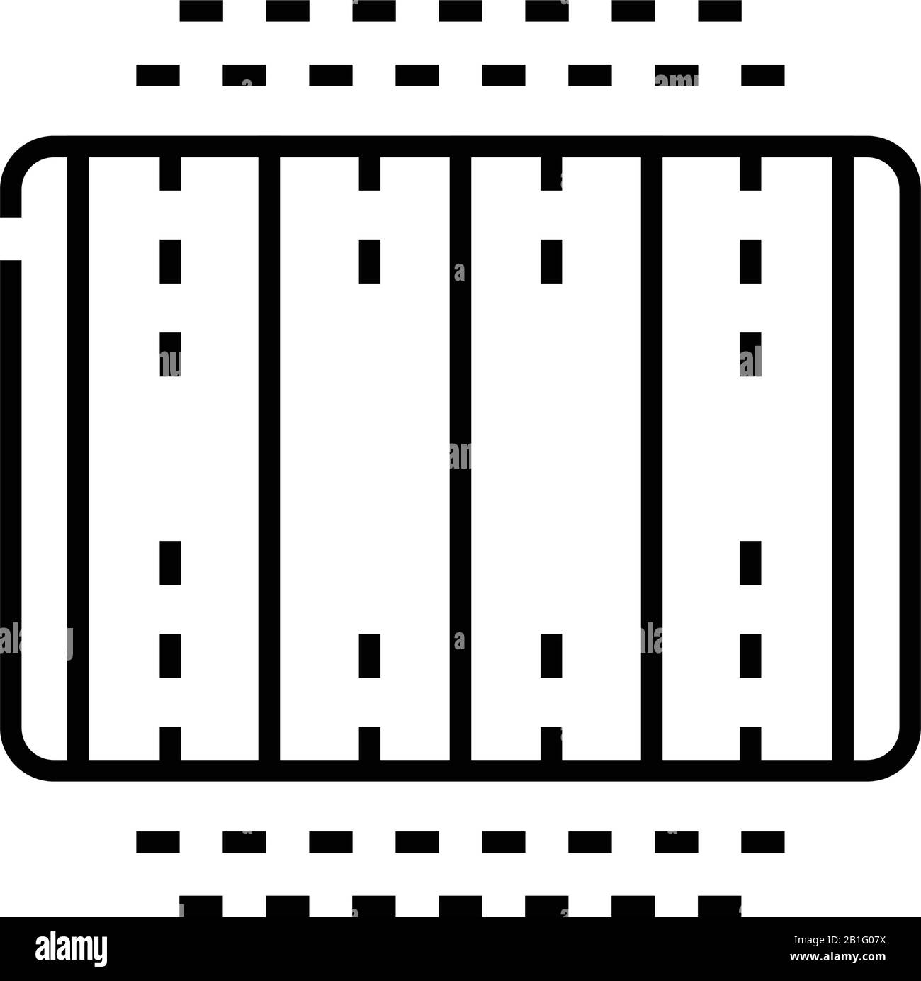 Game field line icon, concept sign, outline vector illustration, linear ...