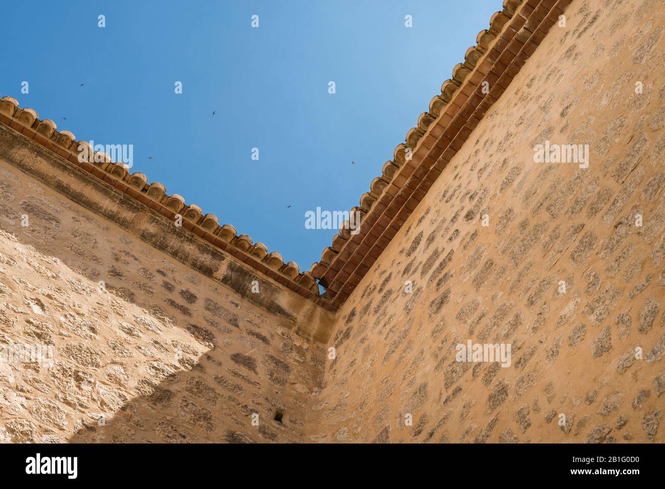 Detail of wall and shadows Stock Photo - Alamy
