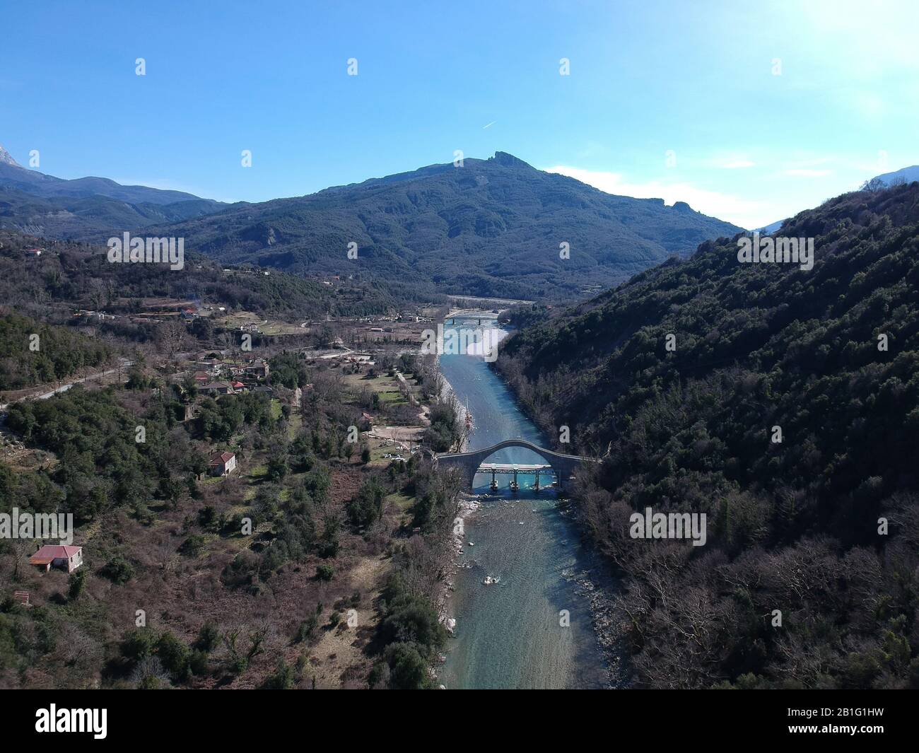 Plaka bridge hi-res stock photography and images - Alamy