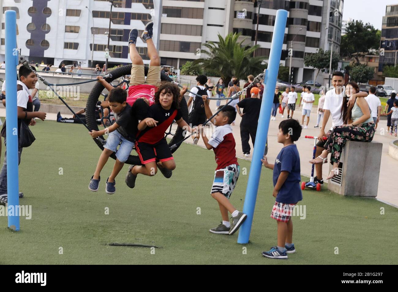 Lima peru children tourist hi-res stock photography and images - Alamy