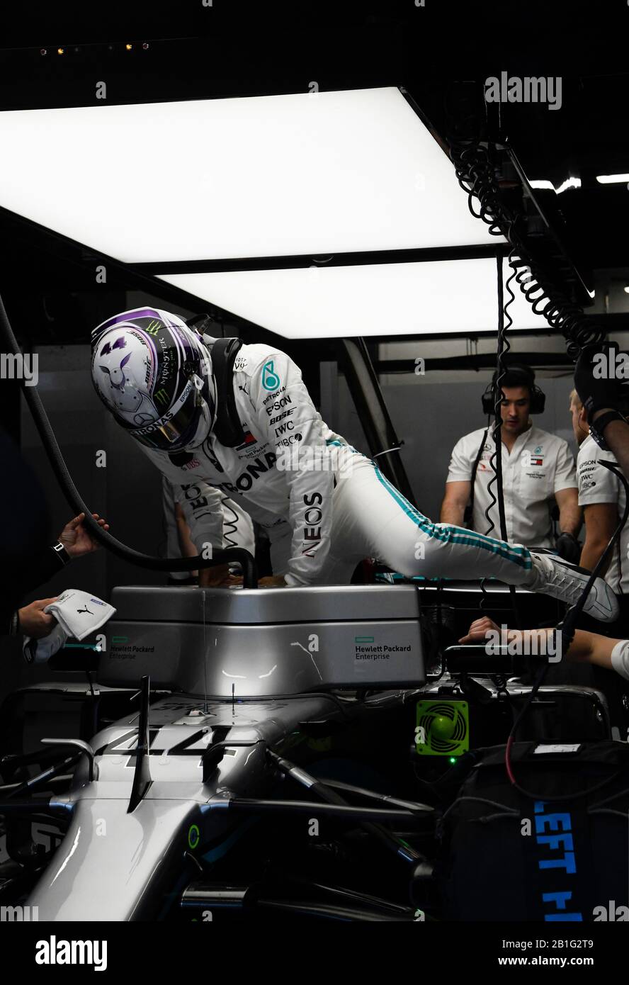 Lewis hamilton car cockpit hi-res stock photography and images - Alamy