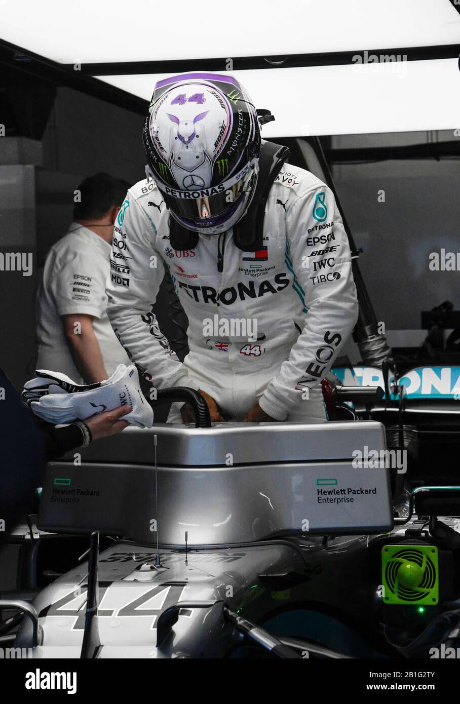 Lewis hamilton car cockpit hi-res stock photography and images - Alamy