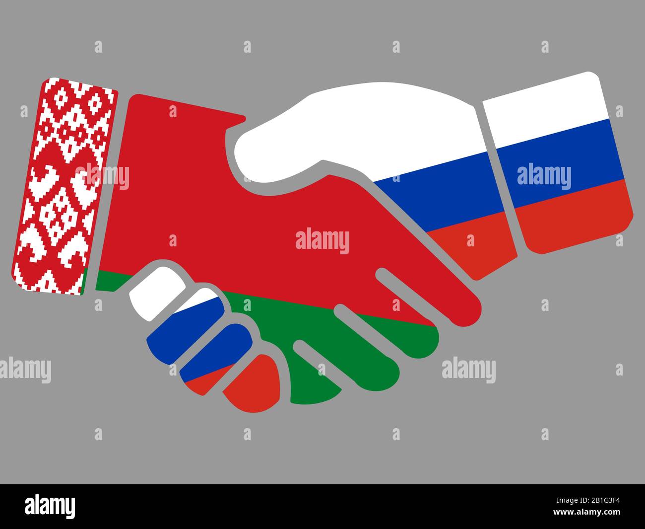 Flags handshake Stock Vector Images - Alamy