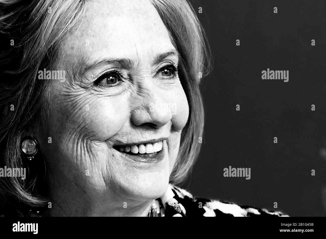Hillary photocall Black and White Stock Photos & Images - Alamy