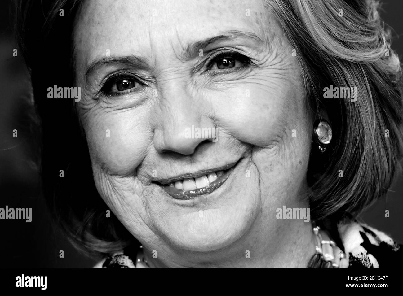 Hillary photocall Black and White Stock Photos & Images - Alamy