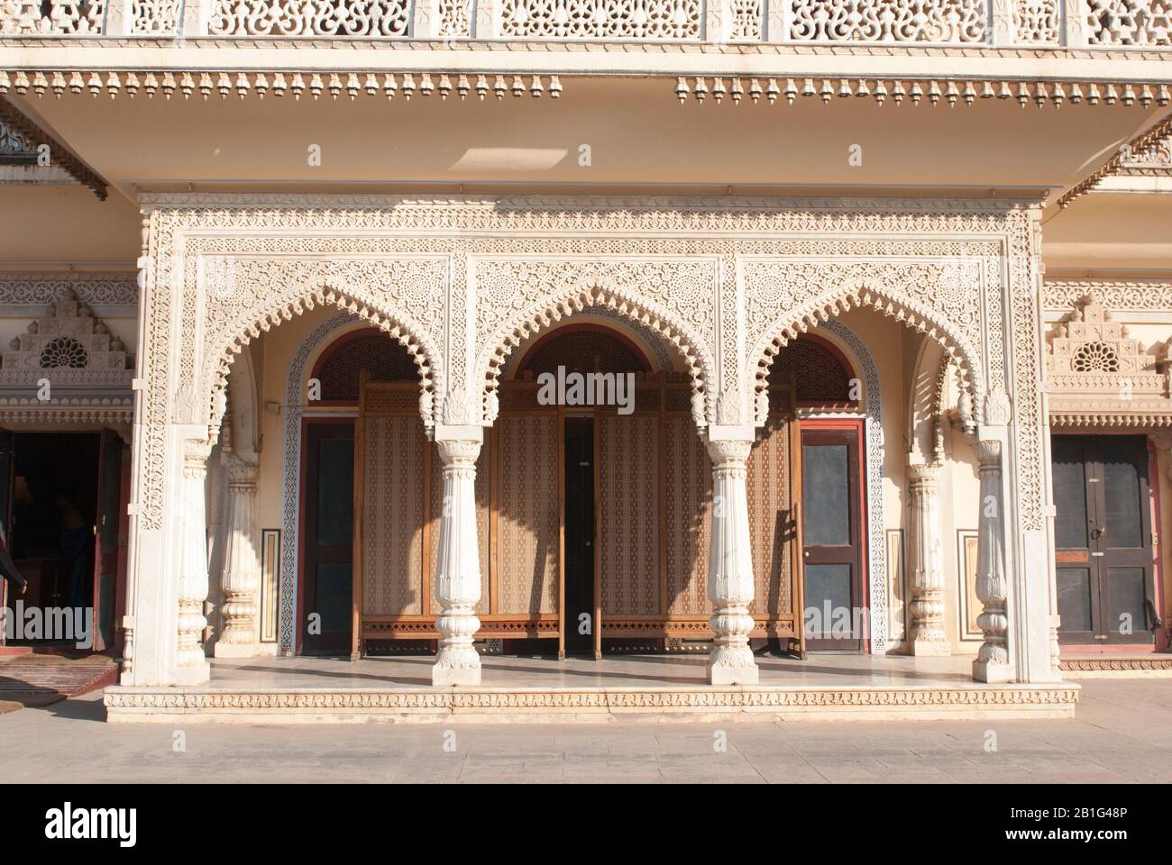 Carved Gate, City Palace, Jaipur, Rajasthan, India Stock Photo - Alamy