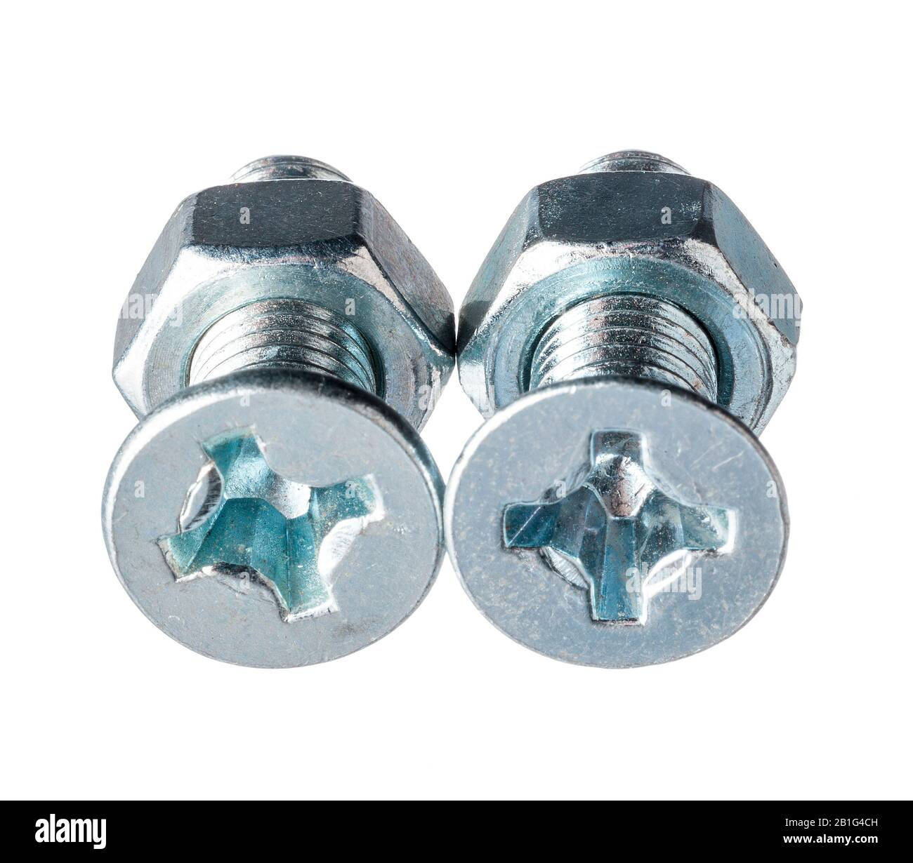 metal bolt isolated on white background. creative photo Stock Photo - Alamy