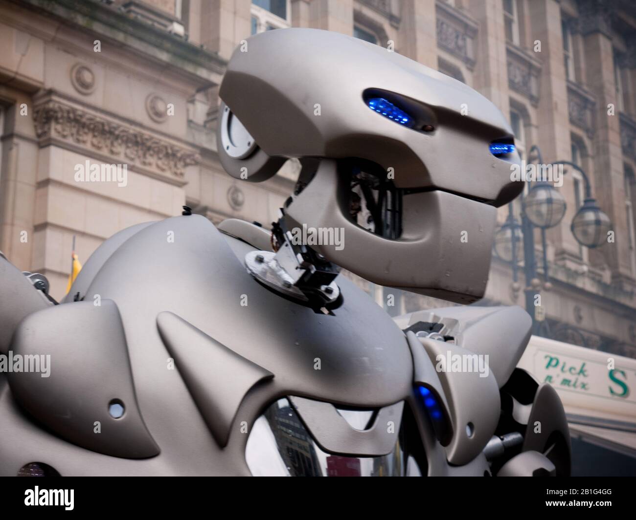 Robot display in Birmingham, England, UK Stock Photo - Alamy