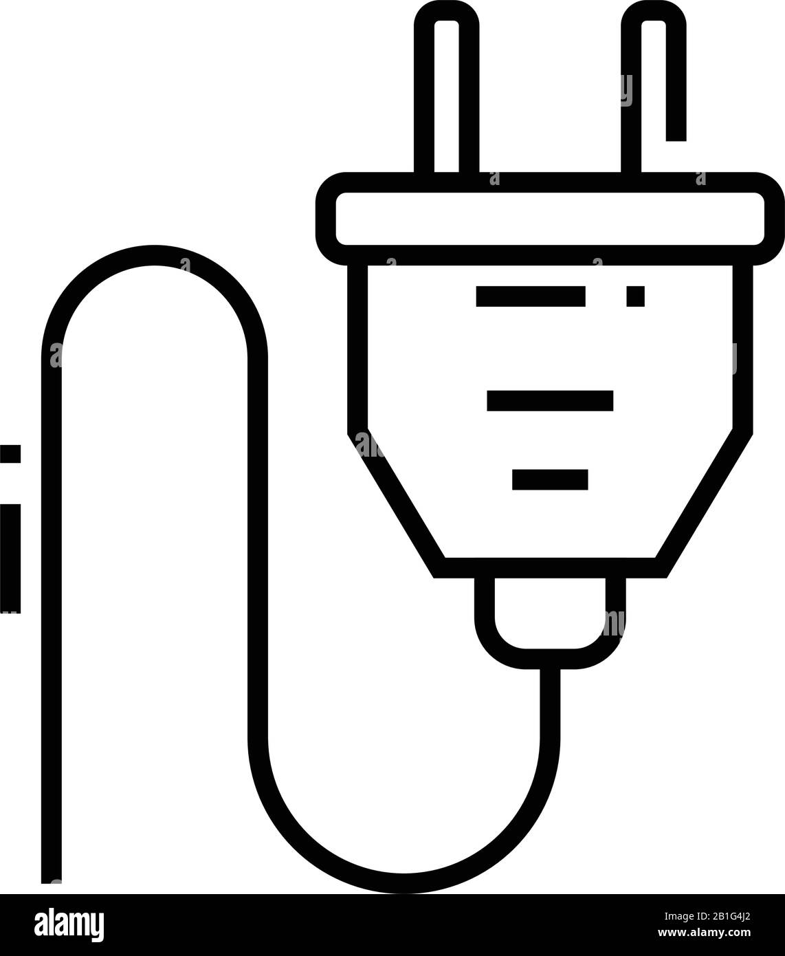 Electric tools line icon, concept sign, outline vector illustration ...