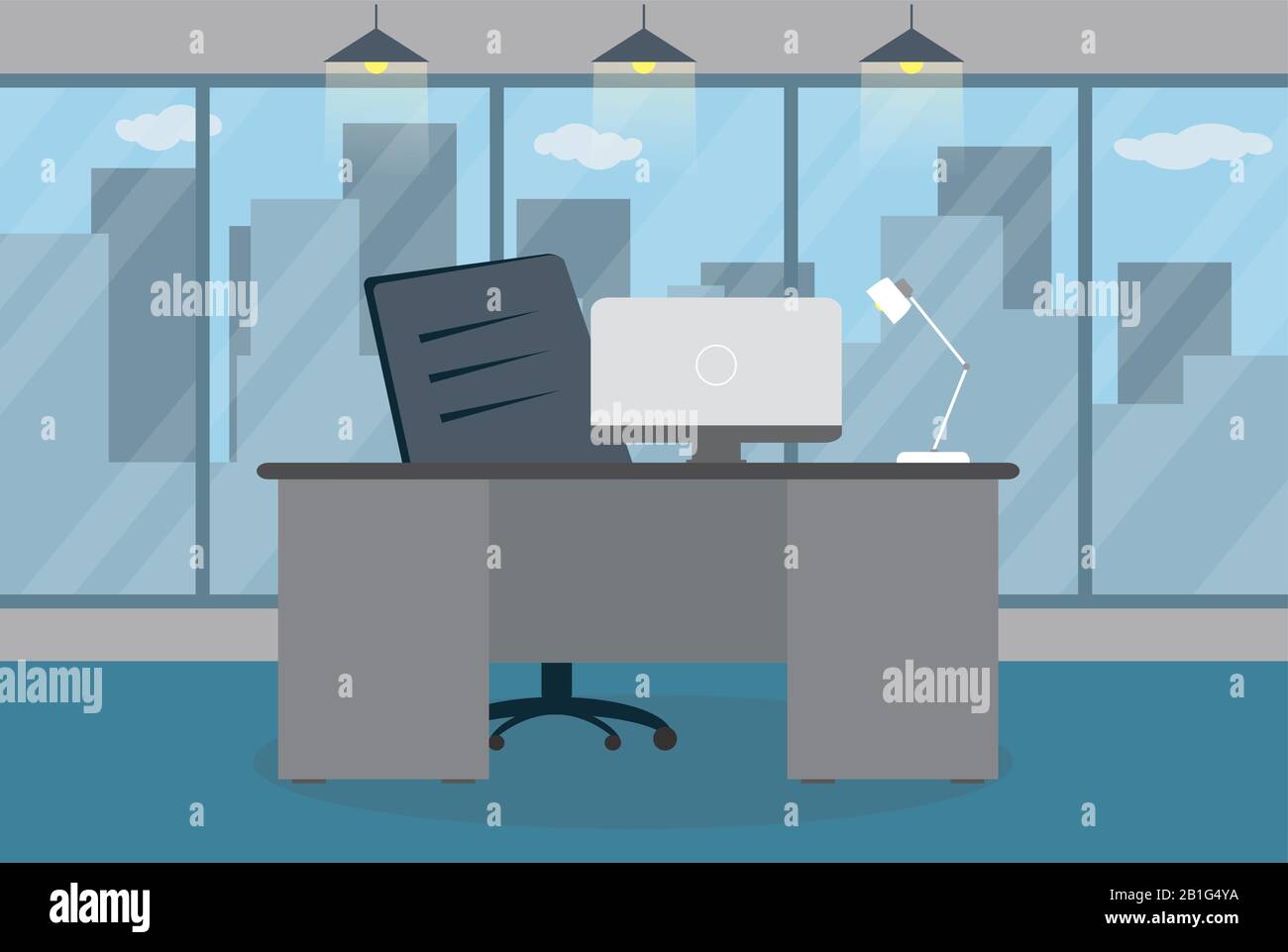 Modern office vector hi-res stock photography and images - Alamy