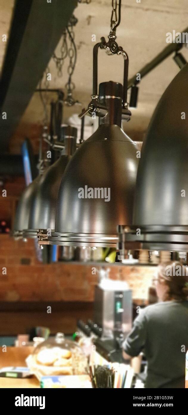 vintage cafe bar soviet design interior Stock Photo - Alamy