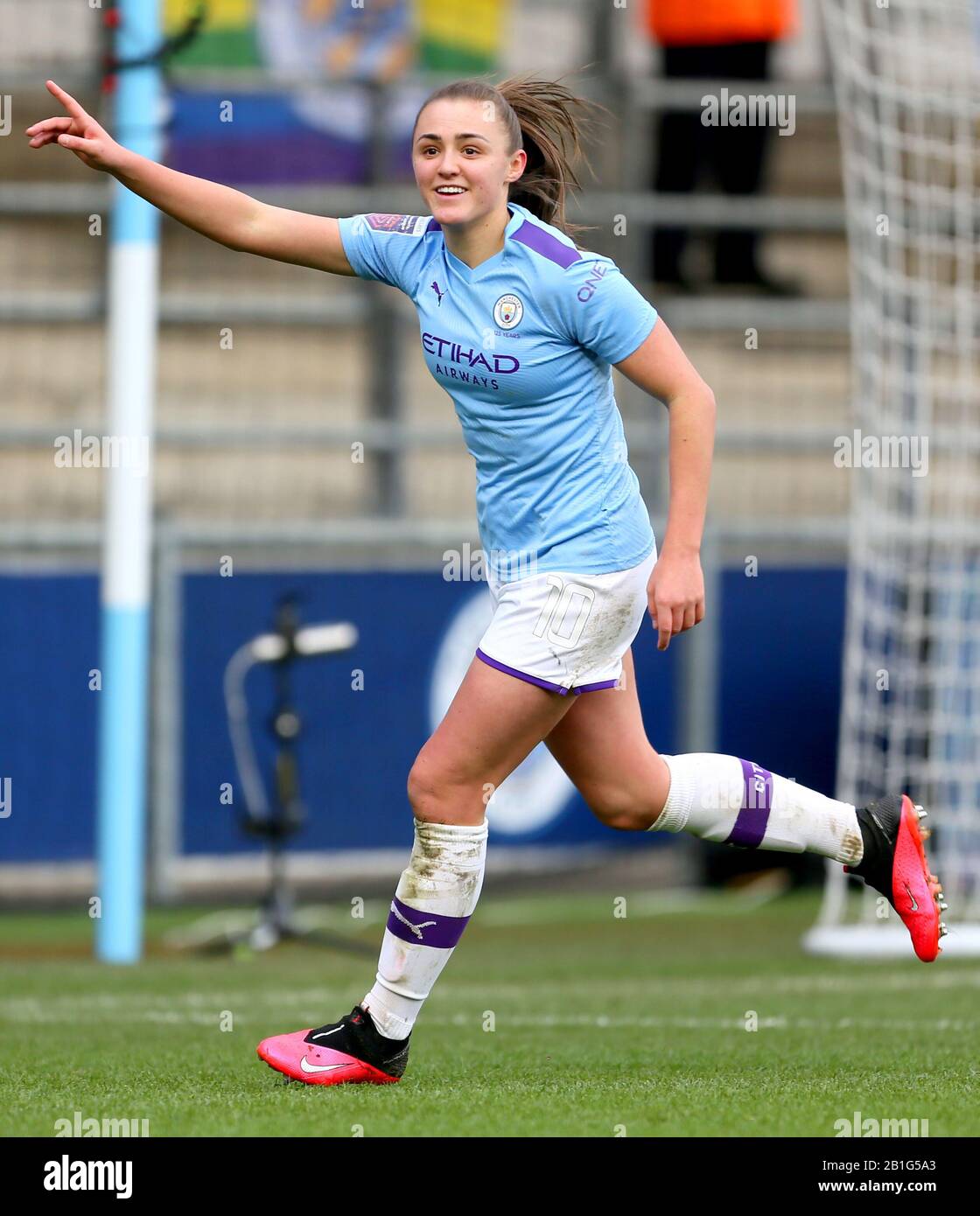 Manchester City's Georgia Stanway celebrates after scoring her sides ...
