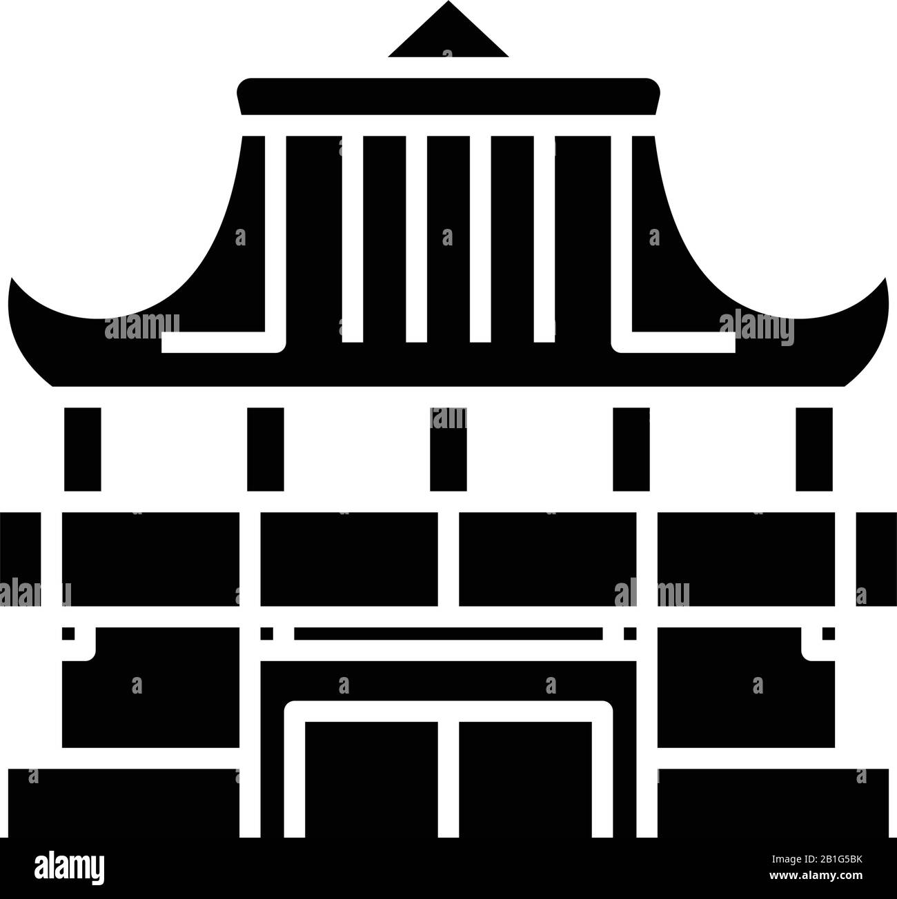 Japanese castle illustration hi-res stock photography and images - Alamy