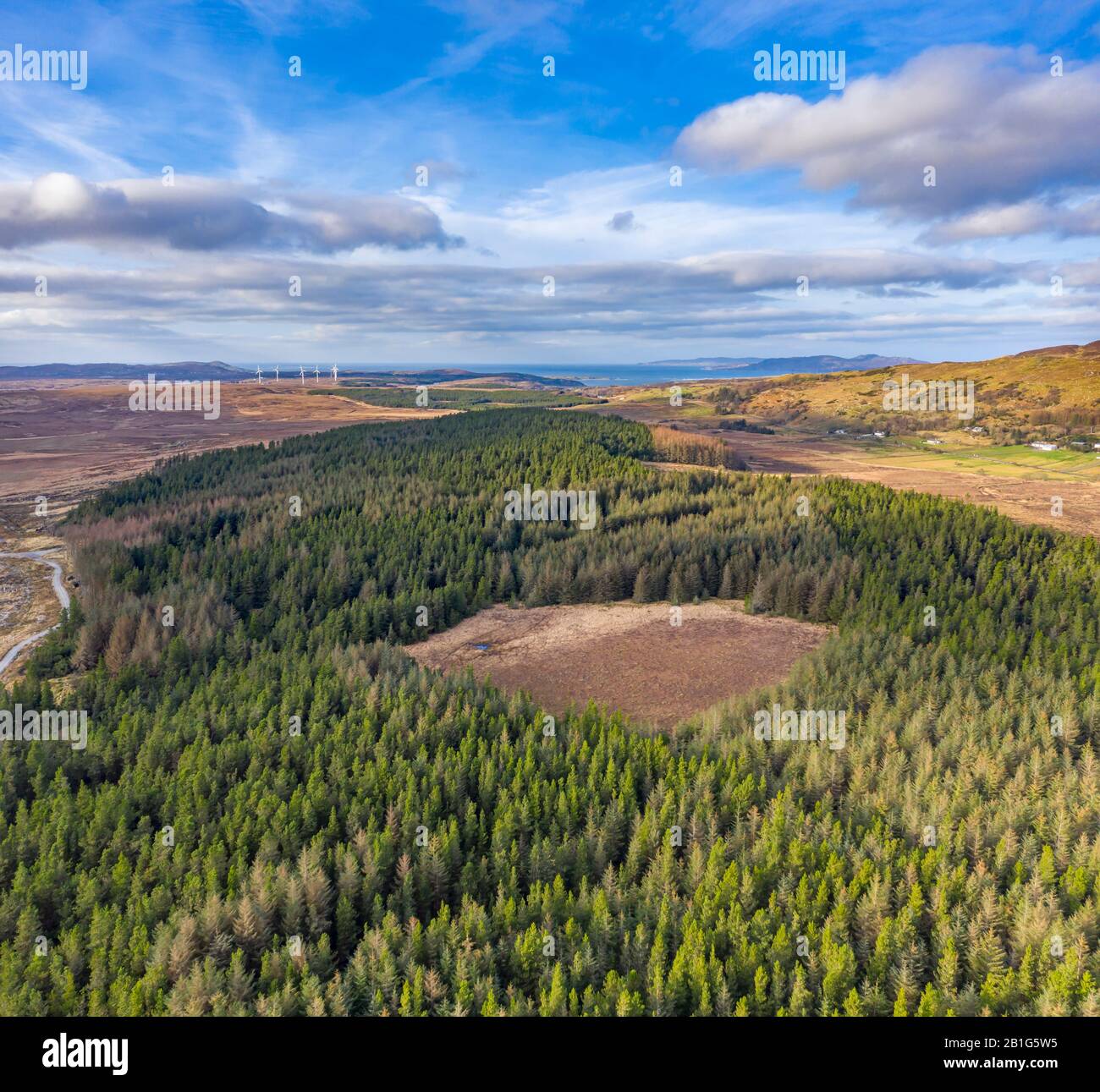 Small irish town aerial hi-res stock photography and images - Alamy