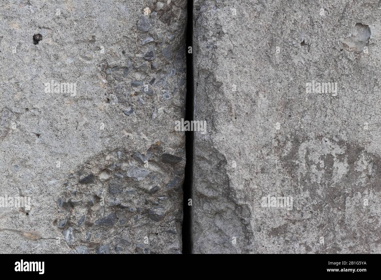 Concrete Stone Texture With Gap Stock Photo - Alamy