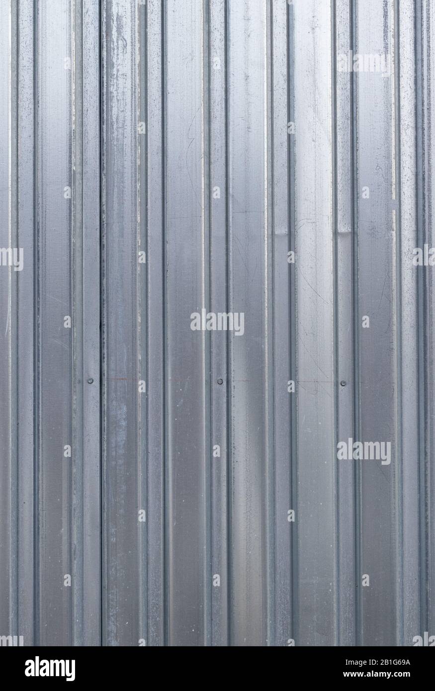 Blue Gray Steel Fence Texture Stock Photo - Alamy