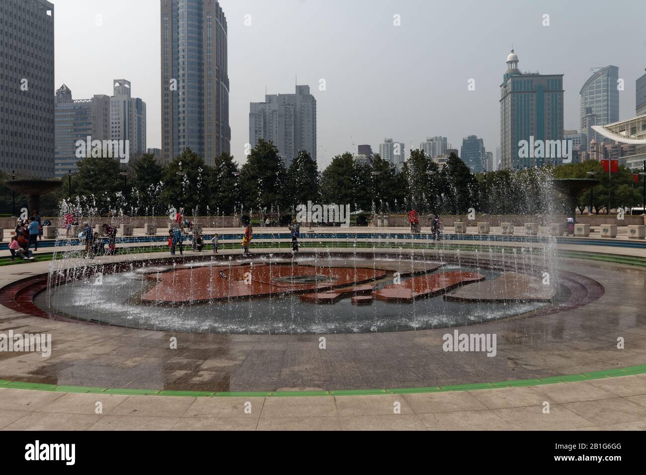 Shanghai china peoples square fountain hi-res stock photography and ...