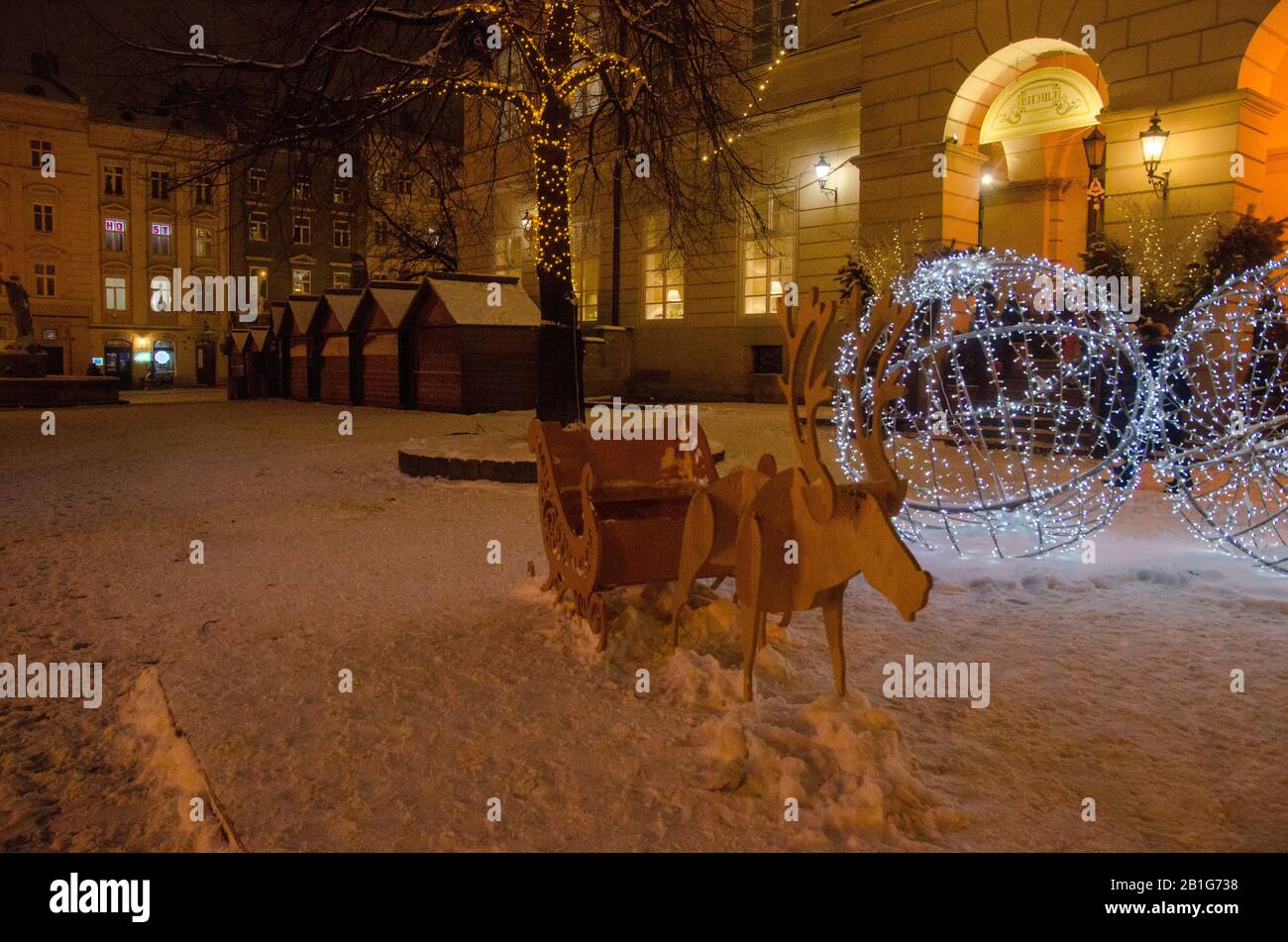 Nightlife in Lviv Stock Photo - Alamy
