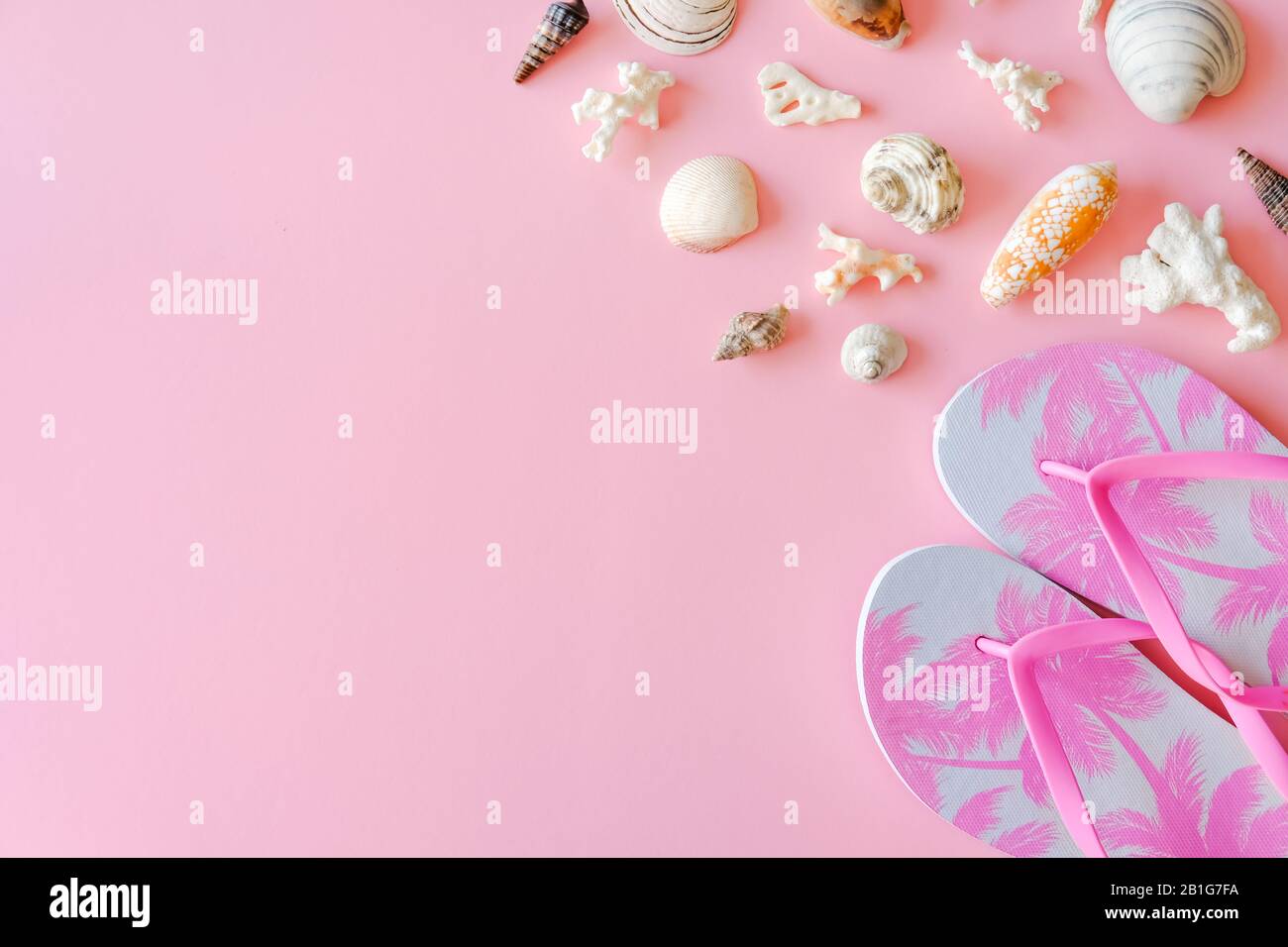 Pink flip flops Stock Photo - Alamy