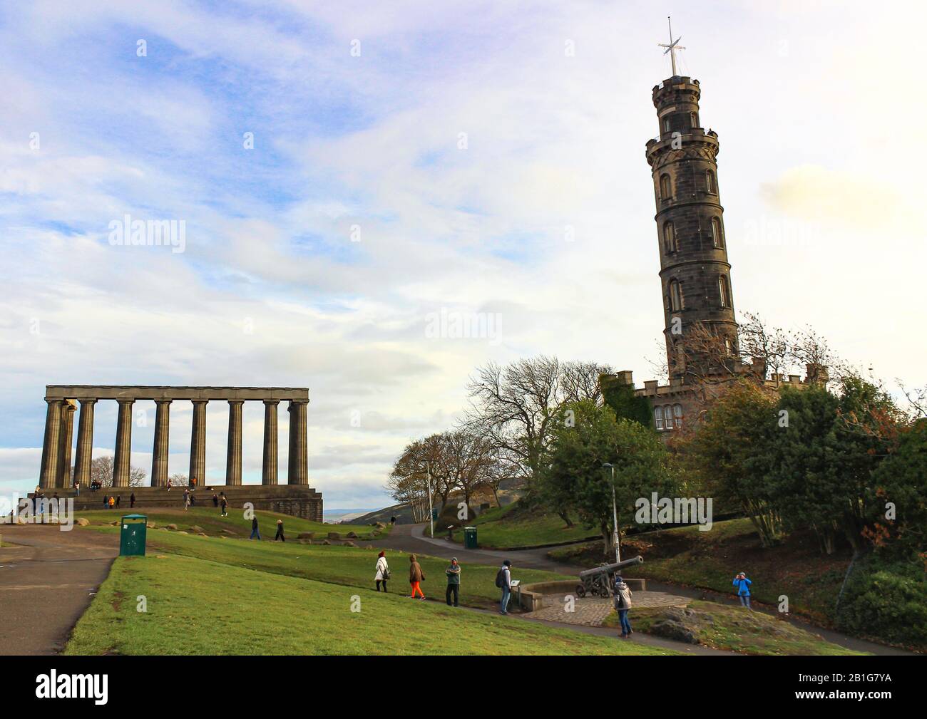 Edinburgh- Calton Hill view Stock Photo - Alamy