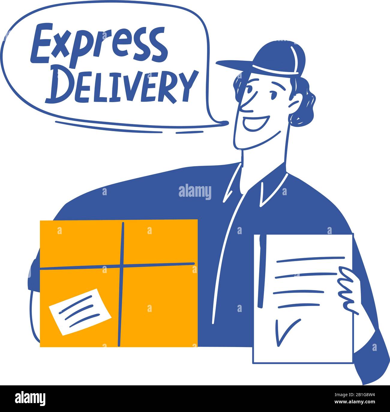 Set delivery cards Cut Out Stock Images & Pictures - Alamy