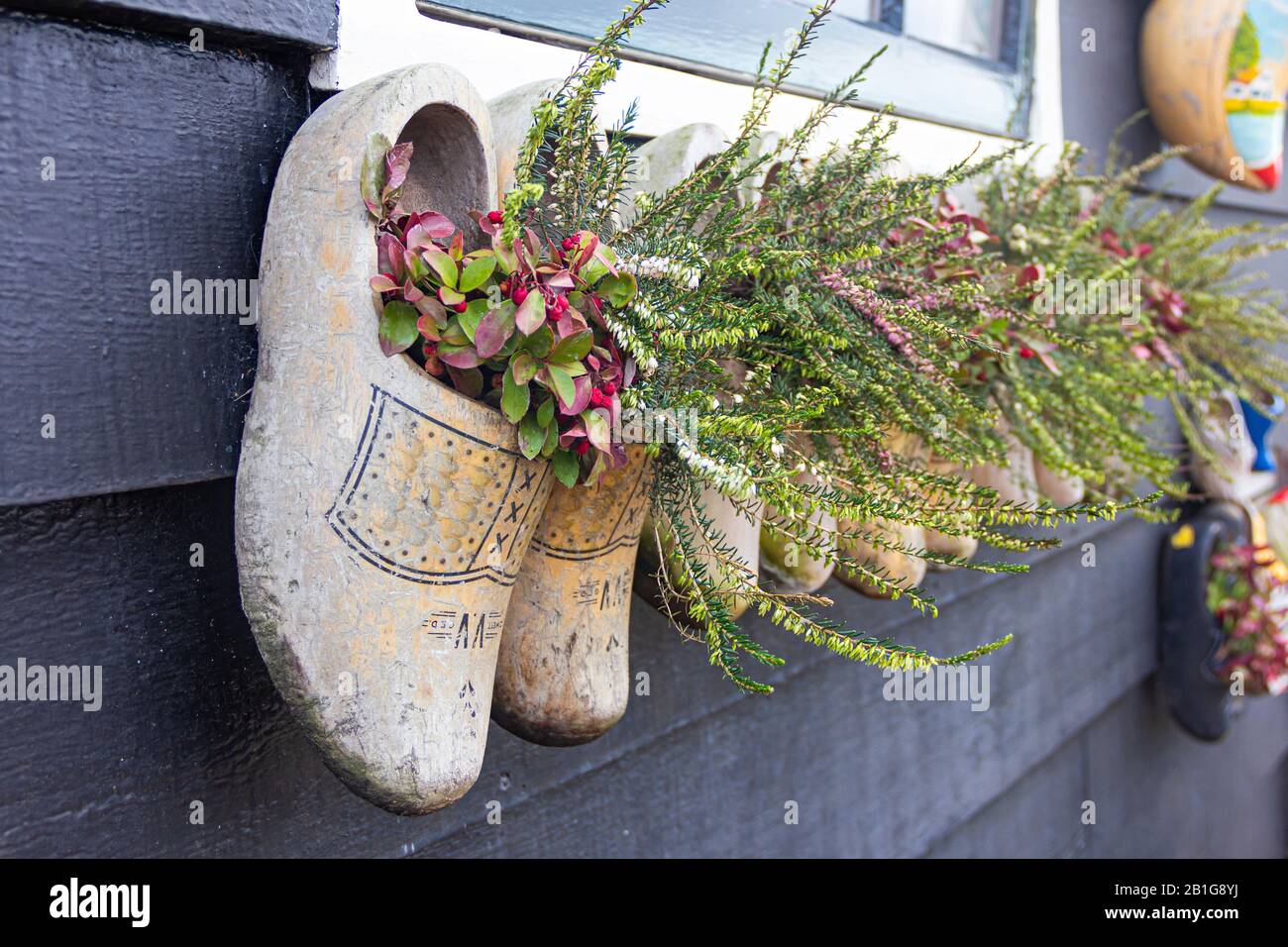 Zaanse Schans, Netherlands - January 20, 2020: Old traditional handmade ...