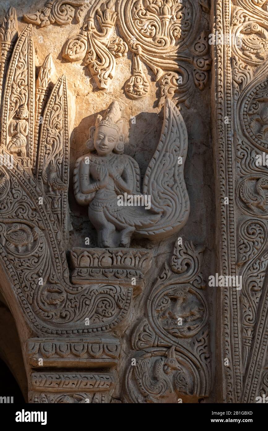 Main temple entrance detail, Ta Moke Shwe Gu Gyi Temple complex ...