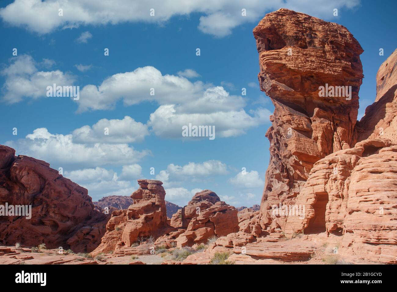 Rock Formations of Red Rock Stock Photo - Alamy