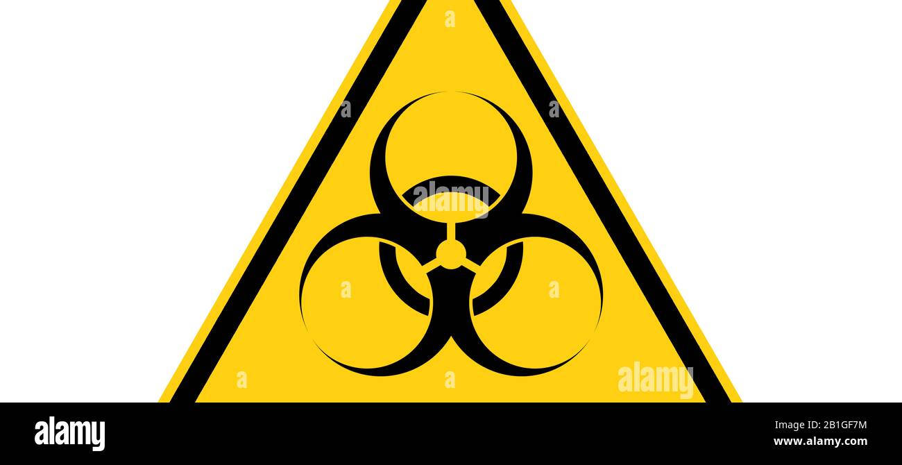 Biohazard symbol sign of biological threat. 3D medical illustration ...