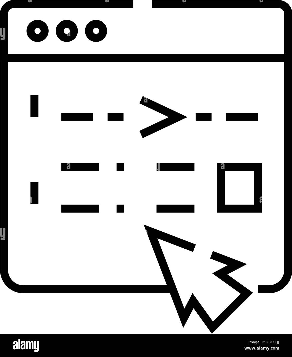 Editing line icon, concept sign, outline vector illustration, linear ...