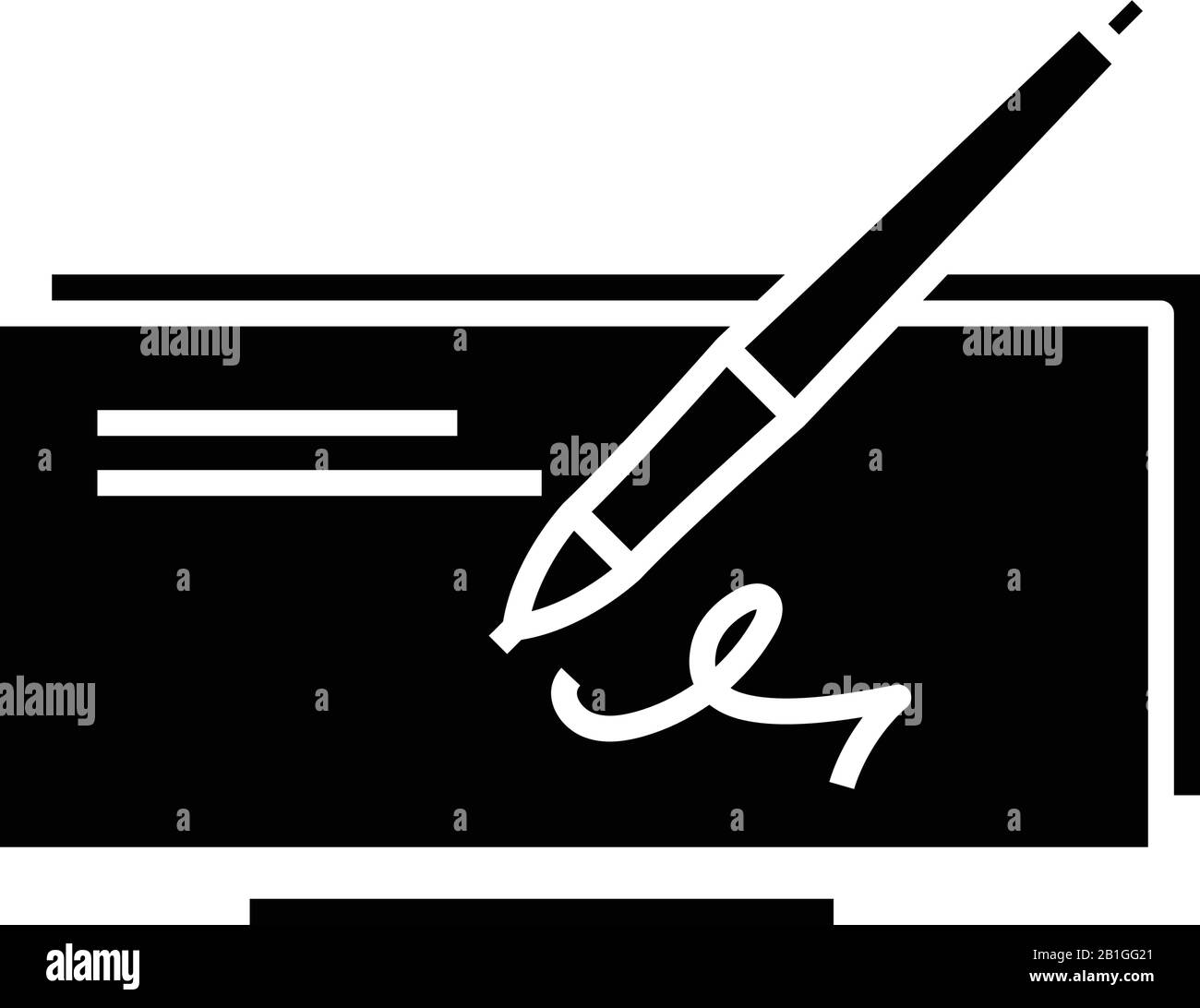 Blank black icon, concept illustration, vector flat symbol, glyph sign ...