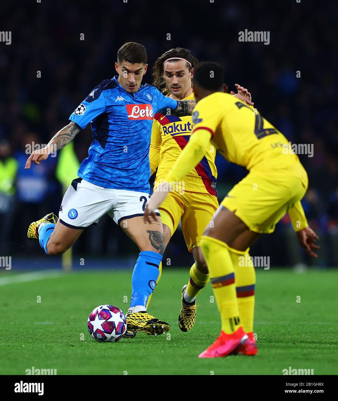 Naples, Italy. 25th February 2020; Stadio San Paolo, Naples, Campania ...