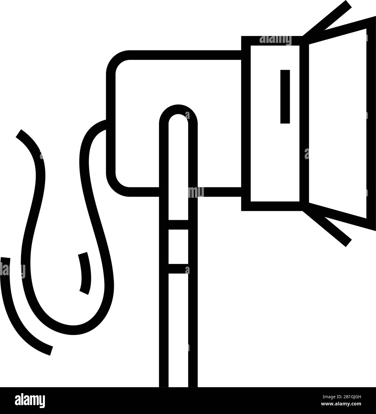 Film production line icon, concept sign, outline vector illustration ...