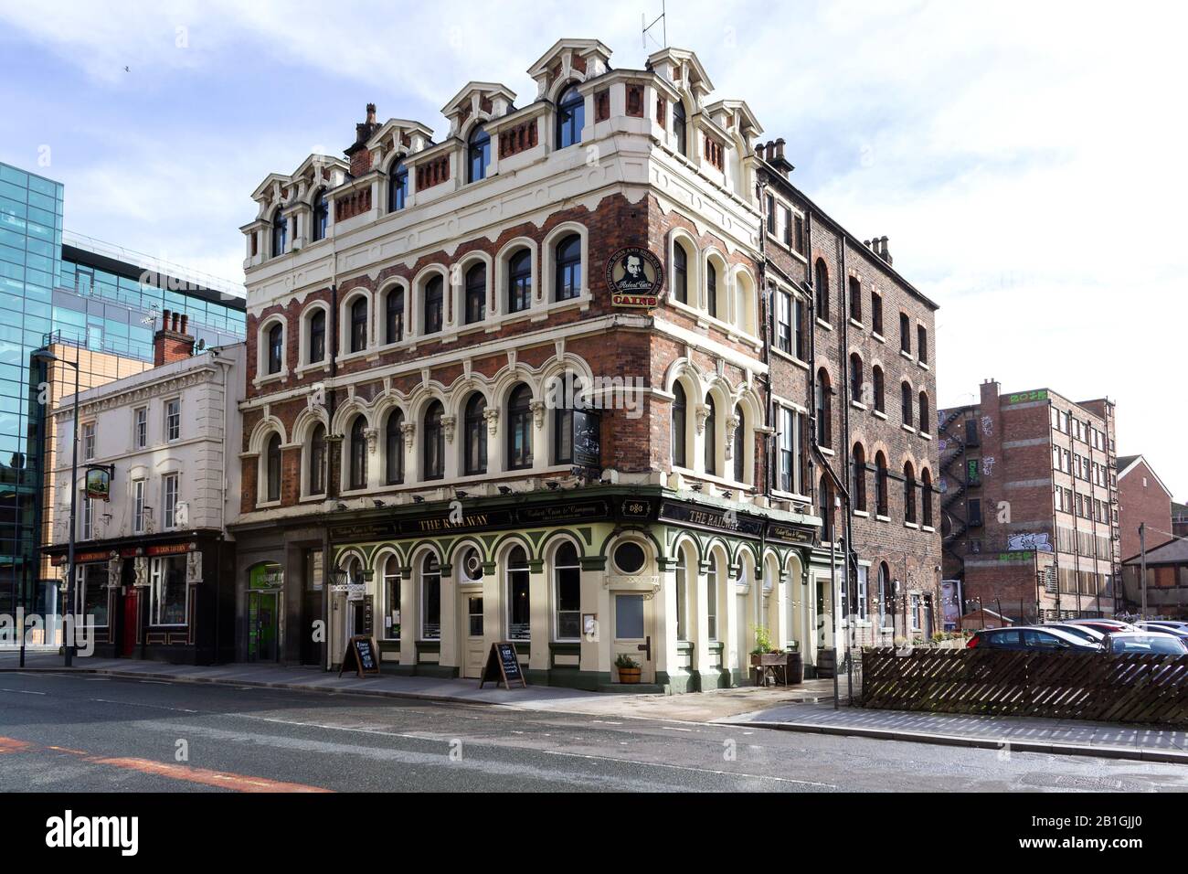 The Railway pub and restaurant, Tithebarn street, Liverpool Stock Photo ...