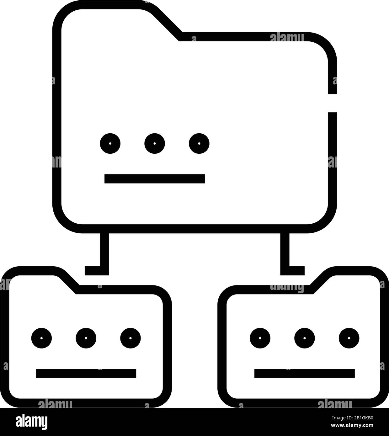 File Folder Icon Black And White