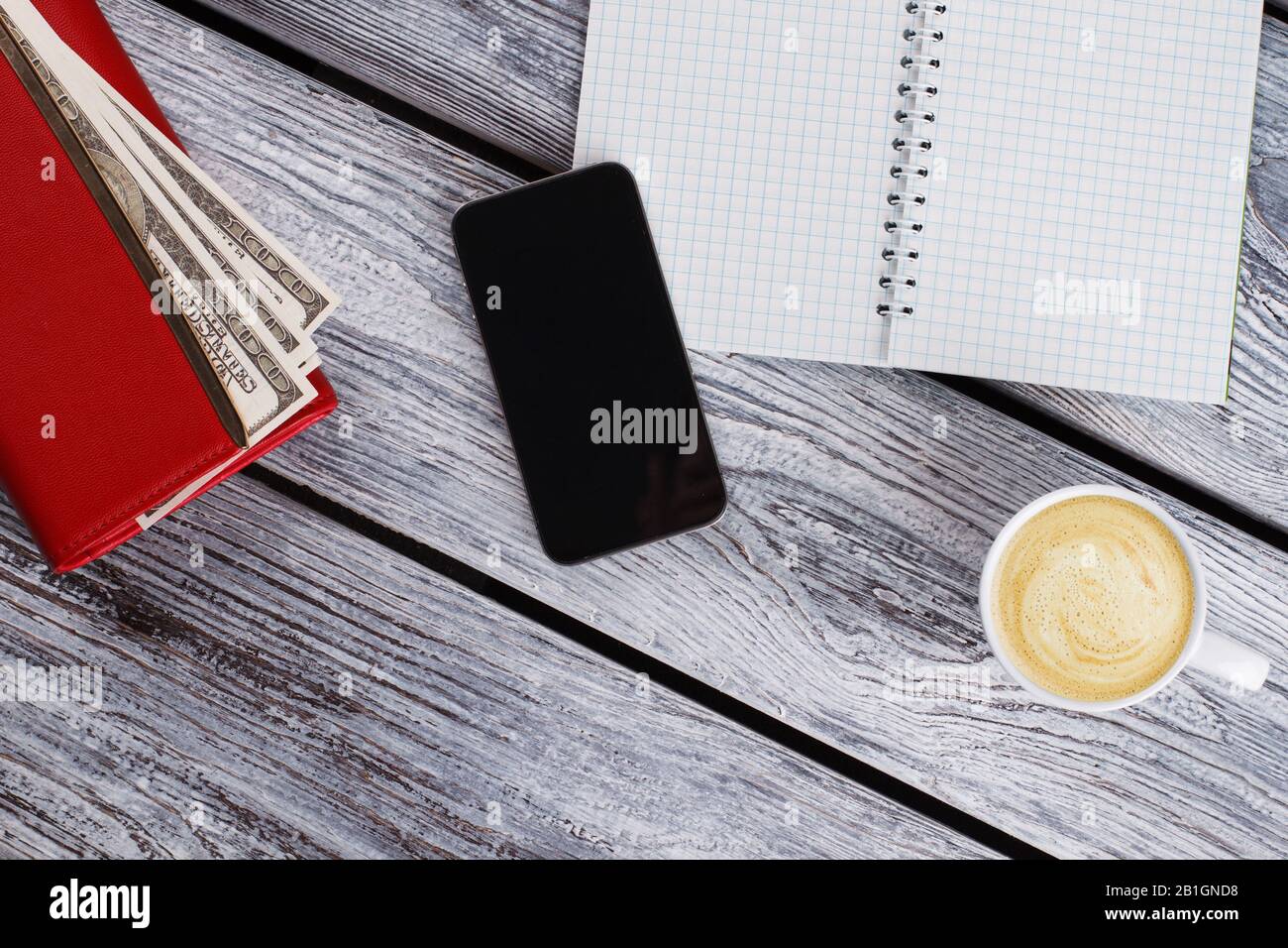 Salary in wallet Stock Photo - Alamy