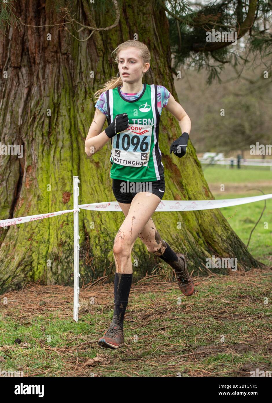 NOTTINGHAM - ENGLAND - 22 FEB: Zoe Gilbody competing in the U13 Girls ...