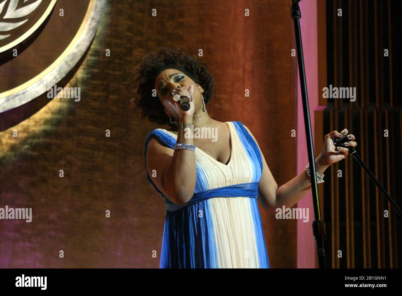 New York, NY, USA. 17 March, 2009. Singer, Macy Gray, performs on stage ...