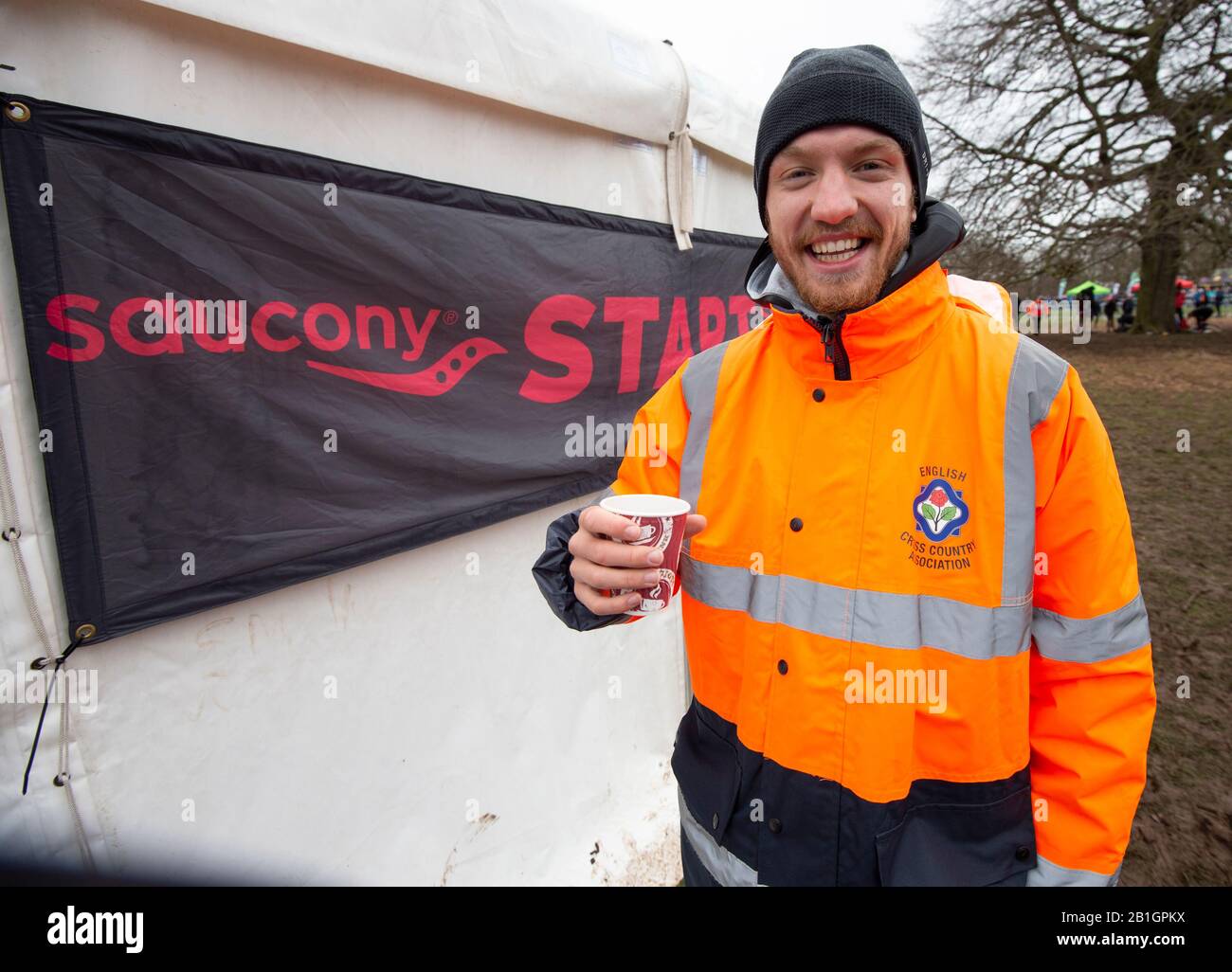 NOTTINGHAM - ENGLAND - 22 FEB: Kyle Langford having a cuppa at the ...