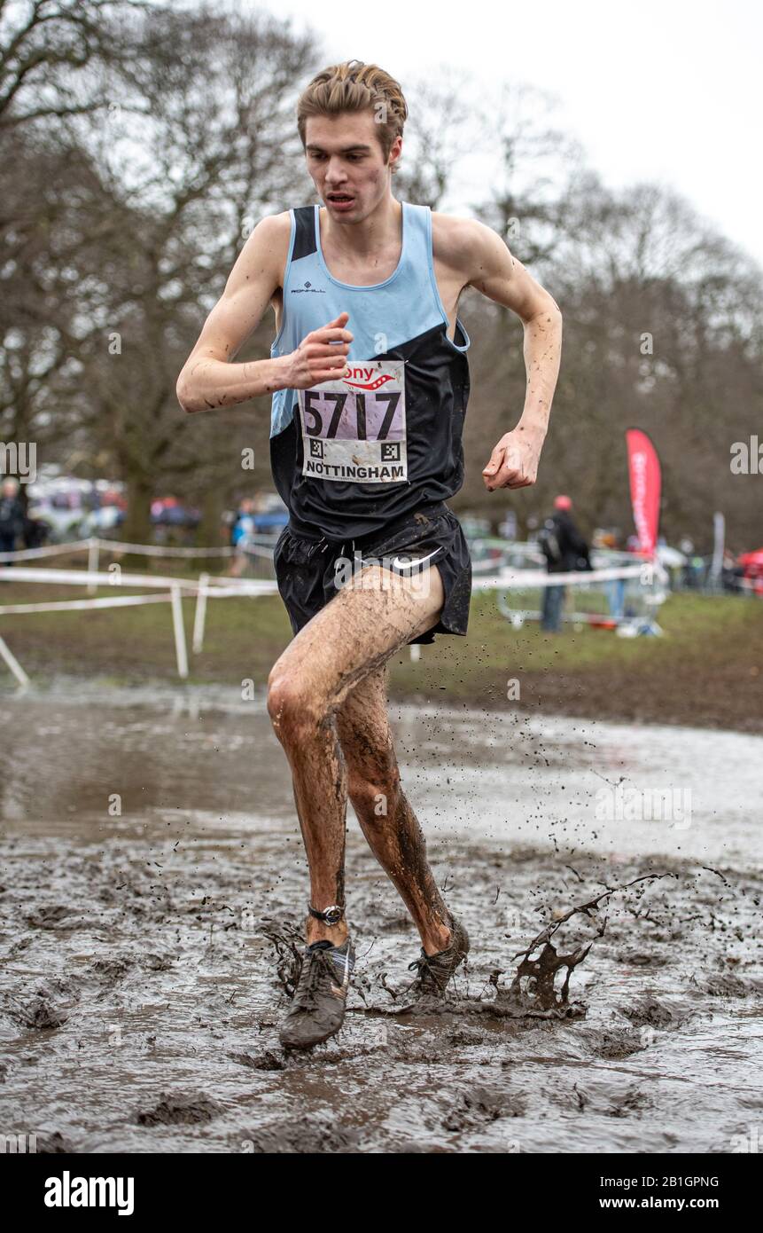 NOTTINGHAM - ENGLAND - 22 FEB, Joshua Lay competing in the junior men’s ...