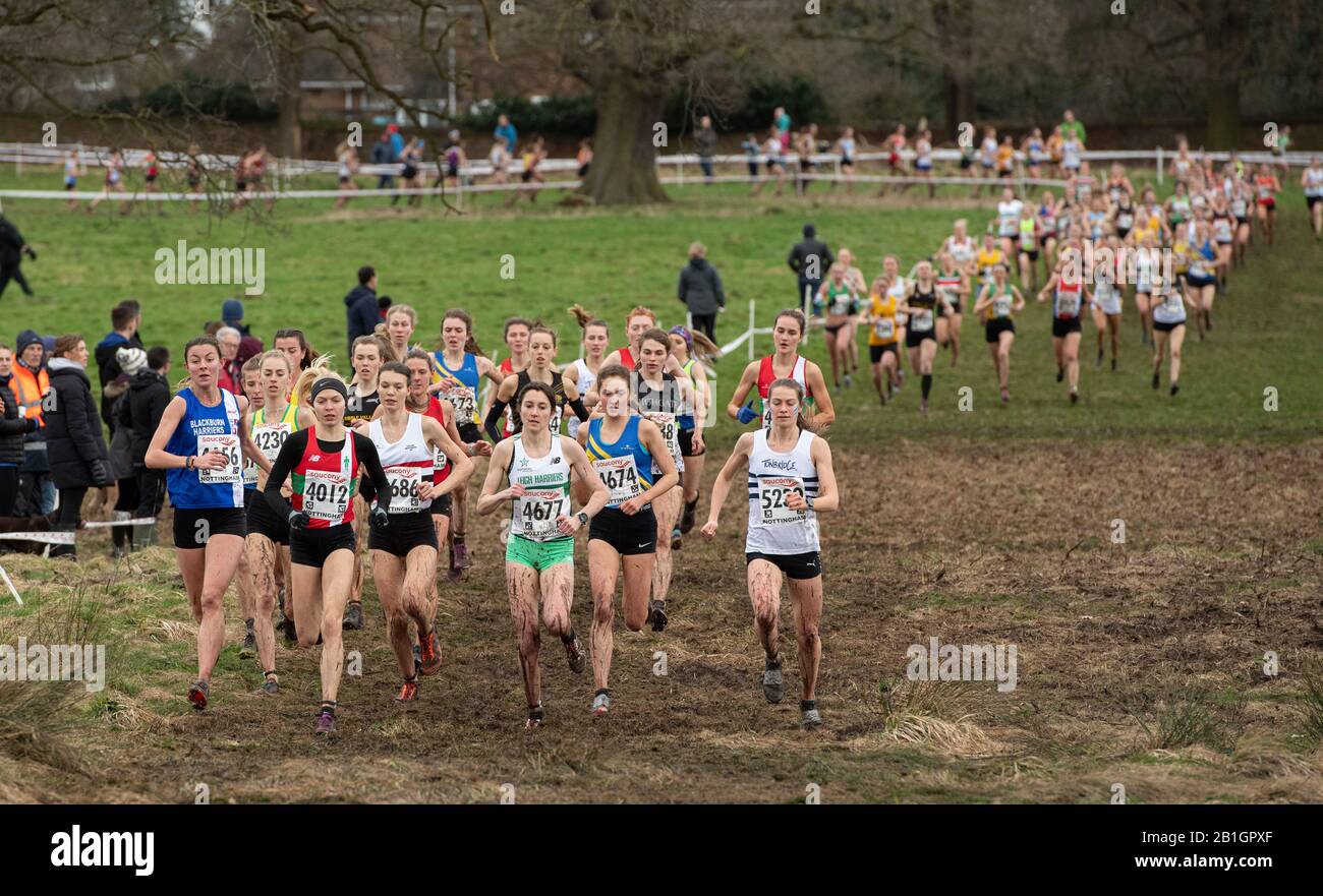 NOTTINGHAM - ENGLAND - 22 FEB: Jessica Judd (4156) Anna Moller (4012 ...