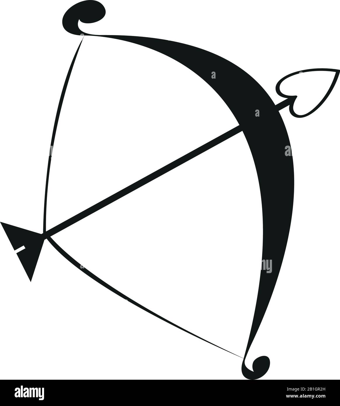 Isolated romantic bow and arrow Stock Vector Image & Art - Alamy