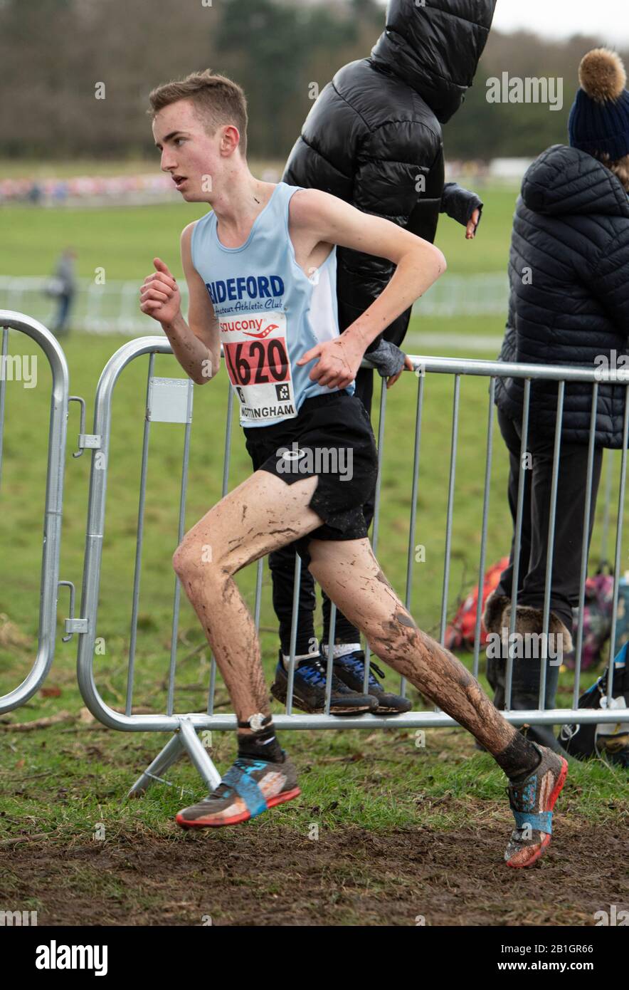NOTTINGHAM - ENGLAND - 22 FEB: Flynn Jennings competing in the U17 Men ...
